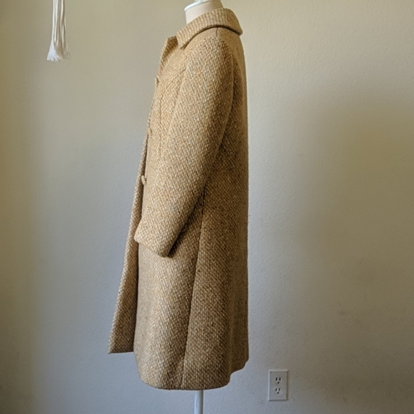 Vintage | Jackets & Coats | Vintage Tweed 6s Lined Long Pea Coat | Poshmark